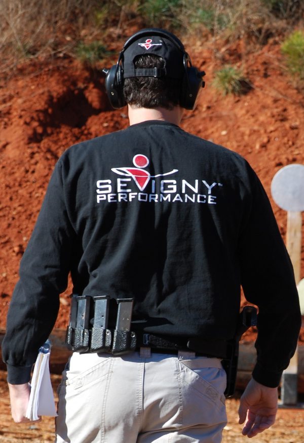 Men’s Center Logo Long Sleeve Black T Back Logo – Sevigny Performance